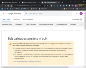 Google’s Small March 2022 Change To Callout Extensions That Could Make ...